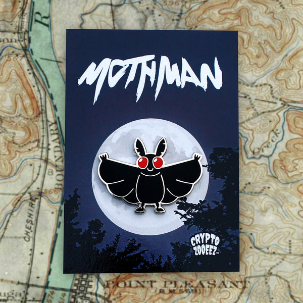 Mothman Cryptid Pin | Hard Enamel Pin by CryptoZooeez